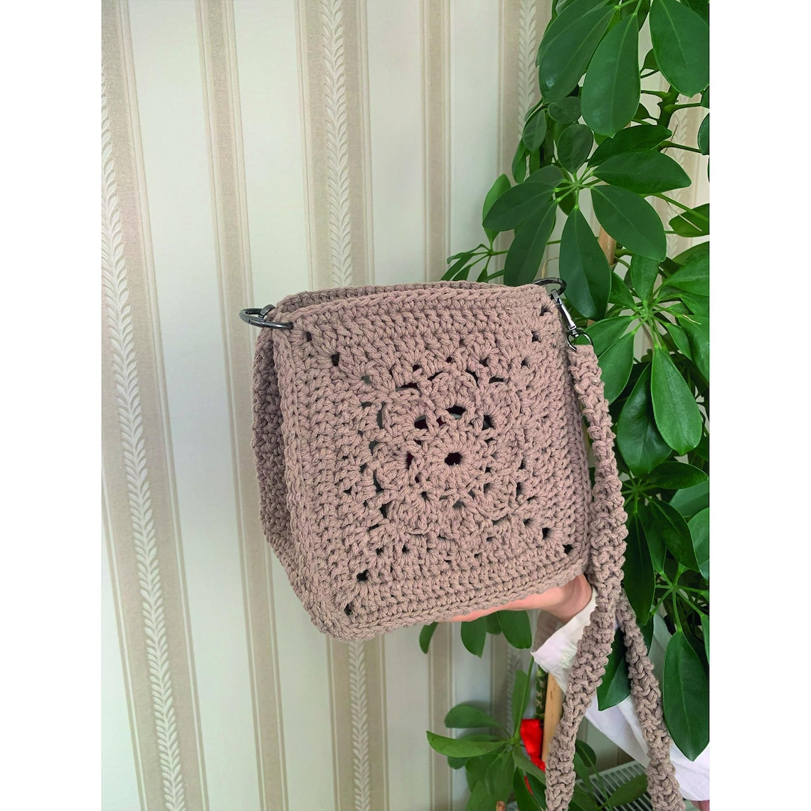 Crochet Granny Square Shoulder Bag Pattern - Crochet Bag Pattern - Etsy
