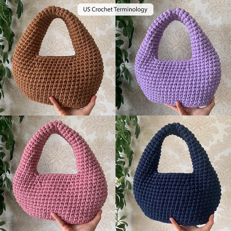 4 Viral Chunky Crochet Bag Patterns With Video Tutorial, Trendy DIY ...