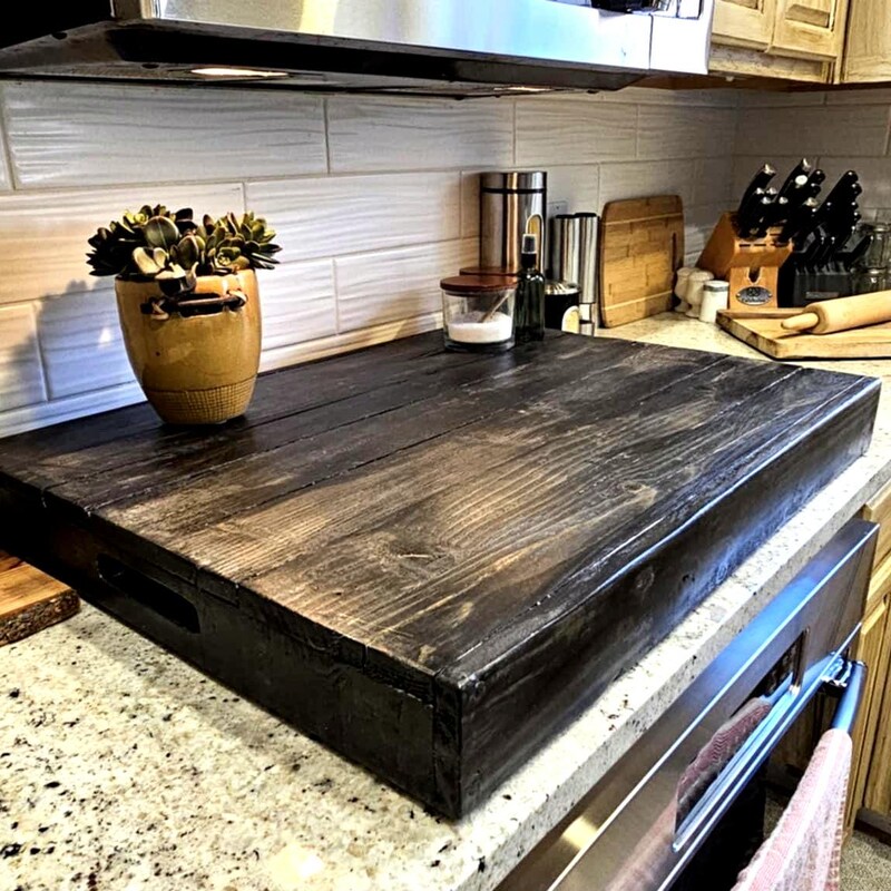 Wooden Stove Cover - Etsy