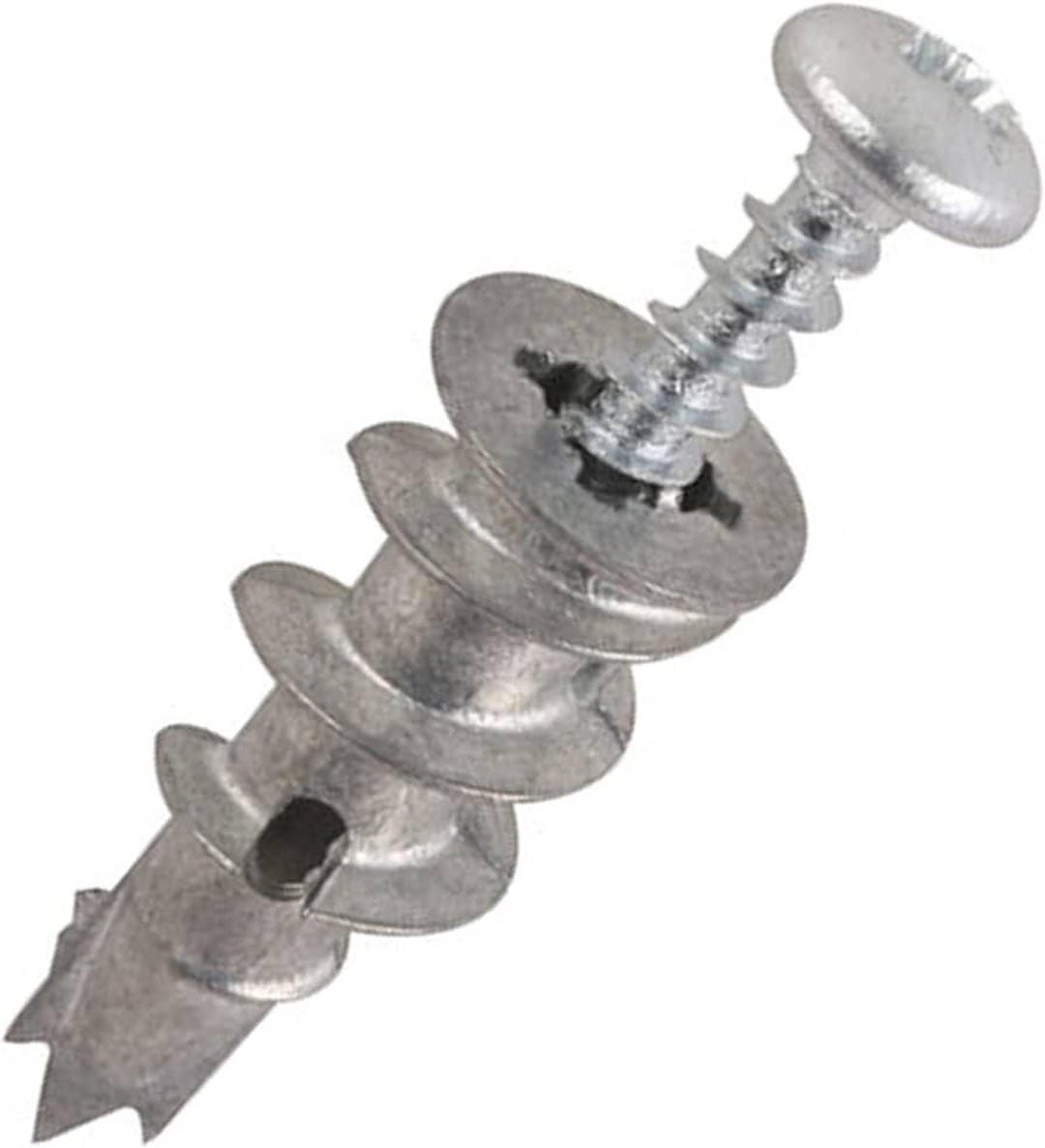 Wall Plugs With Screws for Hollow / Cavity Stud Walls - Pack of 10 ...