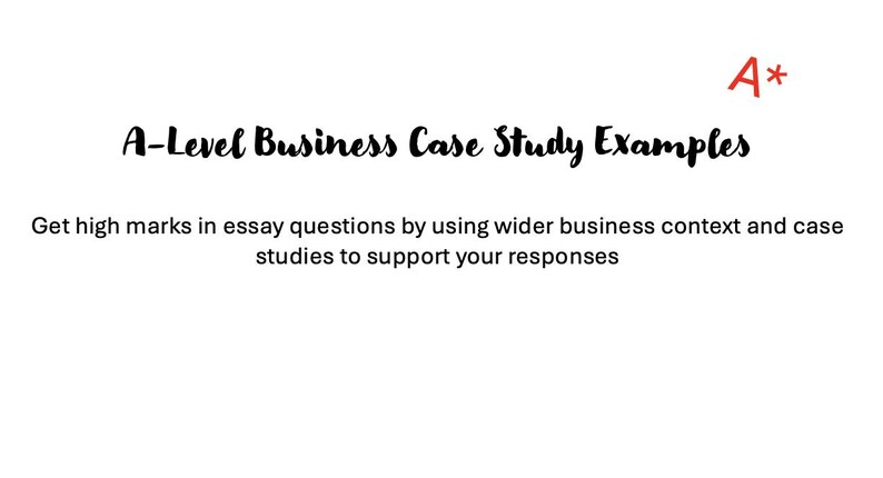 A Level Business Case Study Examples - Etsy