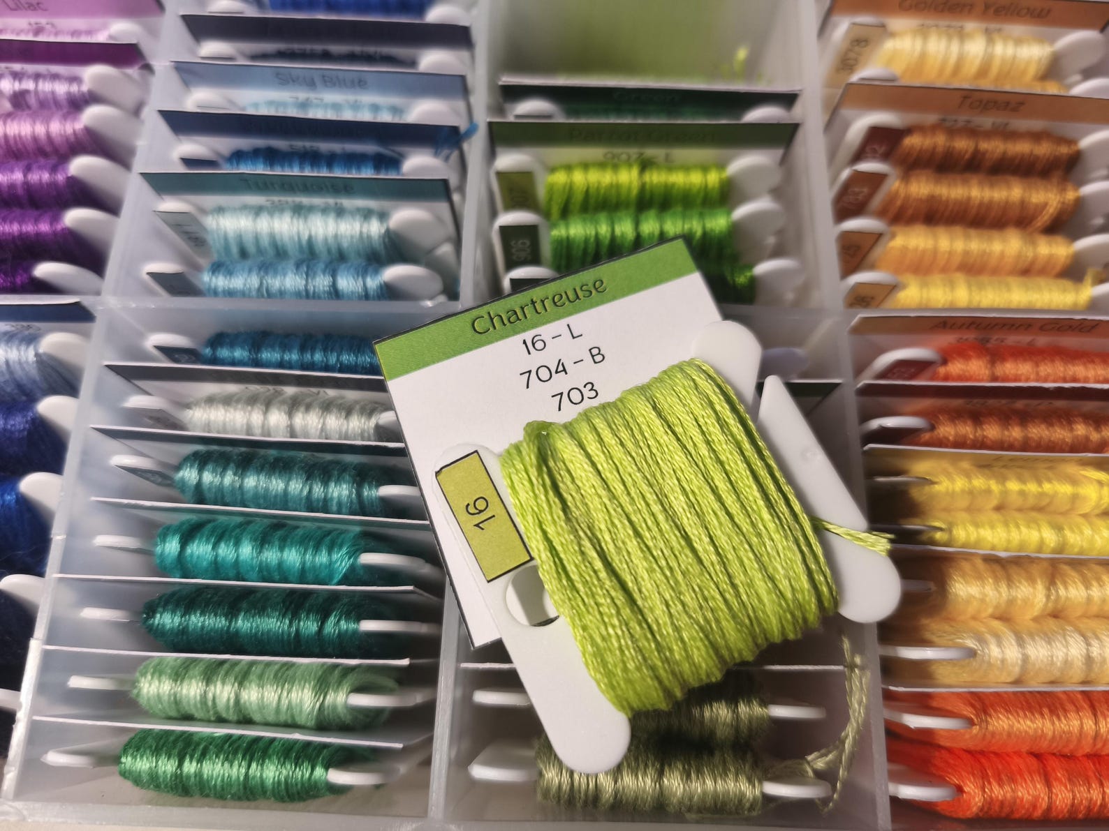 PDF DMC Color Cards |thread Organization System| Printable Color Cards ...