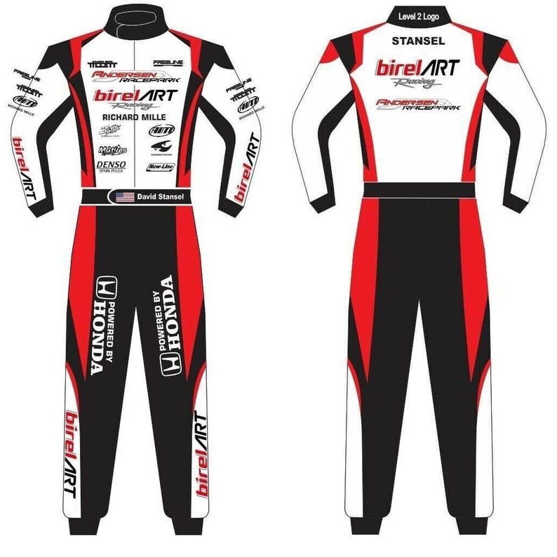 Custom Made Go Kart Racing Suit CIK/FIA Level-2 Approved With Digital ...