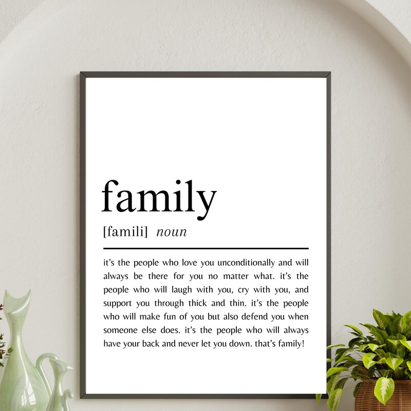 Family Definition - Etsy