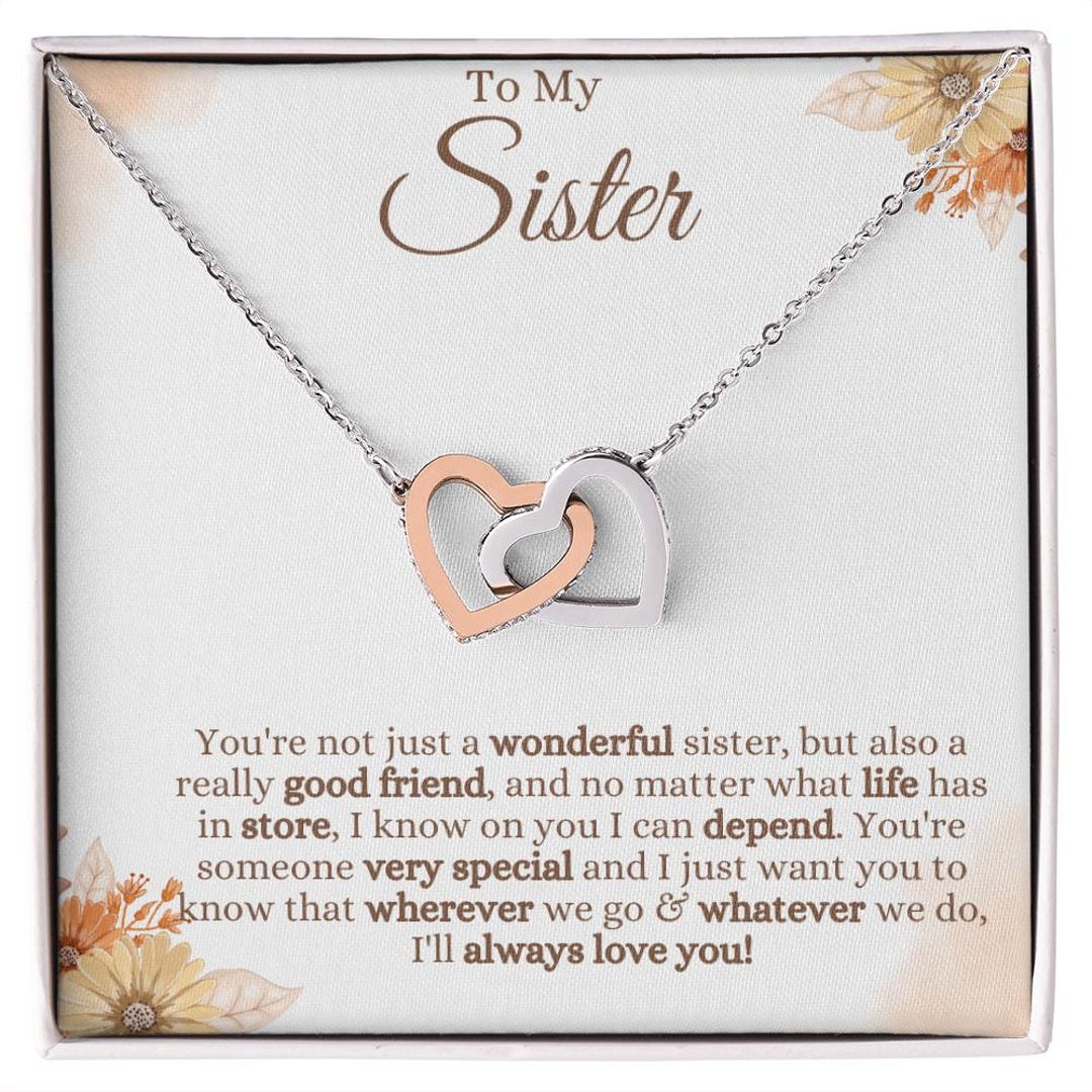 To My Sister, Special Sister Necklace, Forever Love and Friendship ...