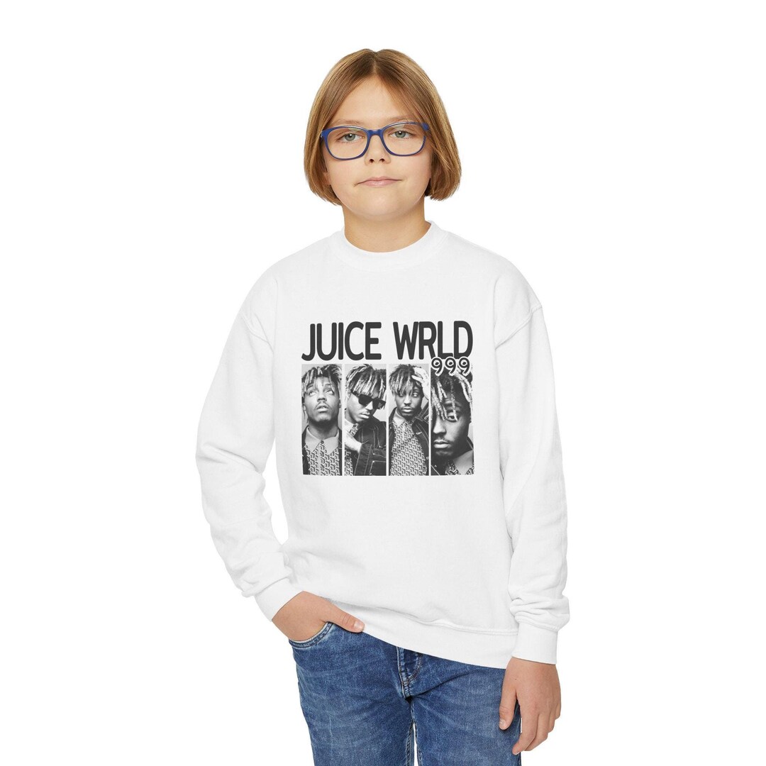 Juice Wrld Kid Sweatshirt Gift Juice Wrld Youth Sweatshirt Rapper Merch ...