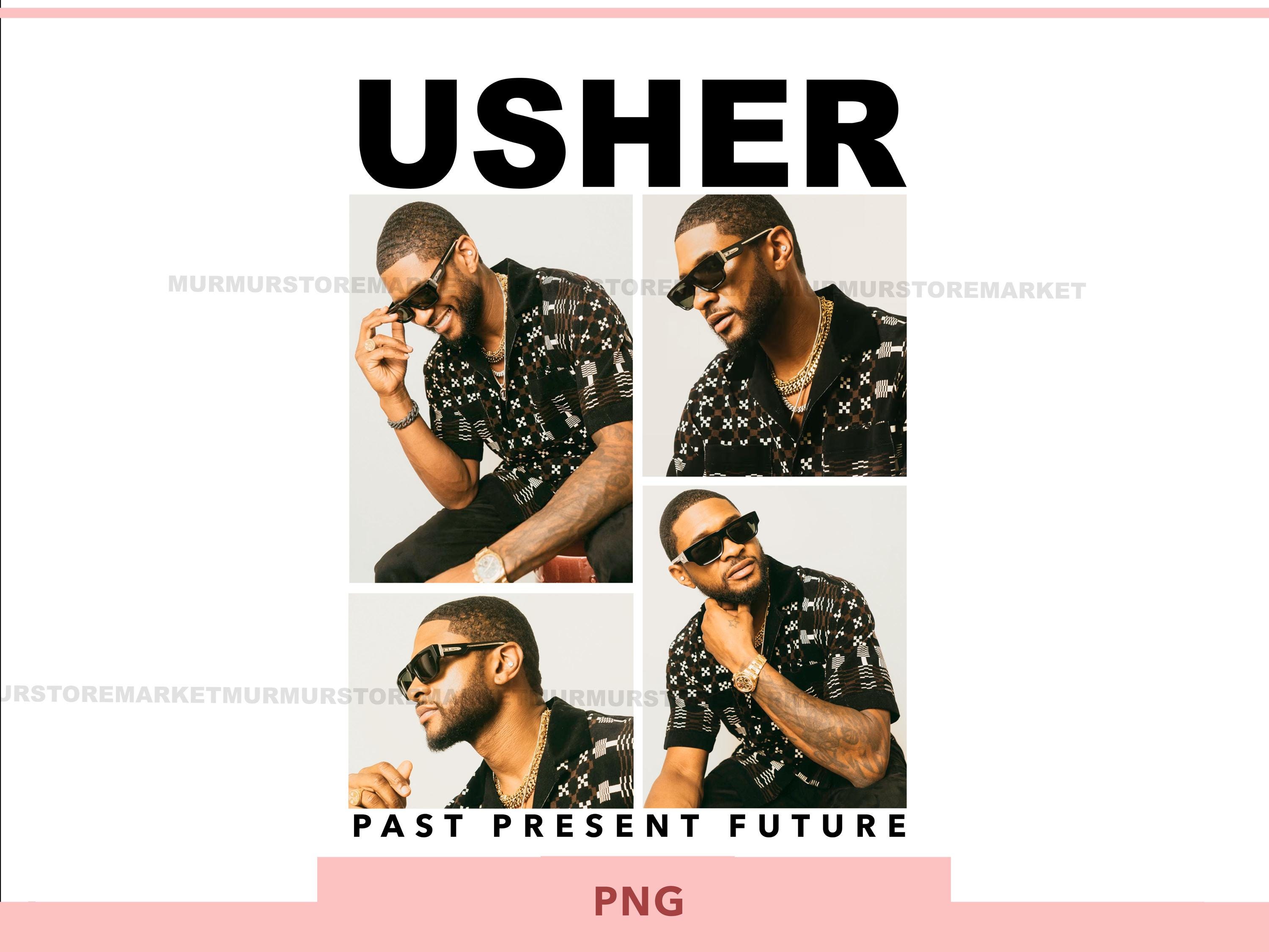 Usher Tour PNG Fan Usher Past Present Future World Tour Usher Ppf Shirt ...