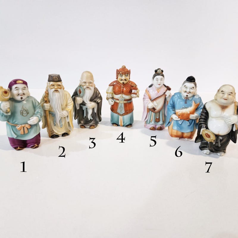 Porcelain Japanese Gods - Etsy