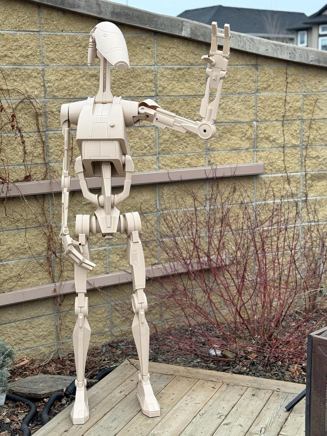 Life Size Battle Droid 3D Printed Beige - Etsy