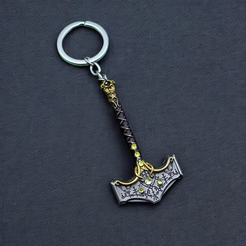 God of War Ragnarok Metal Keychain Set: Thor's Hammer, Leviathan Axe - Etsy