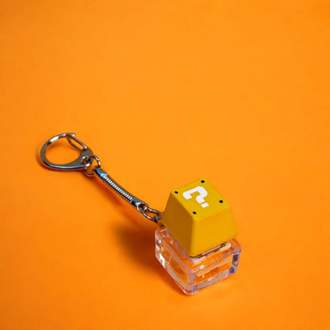 Mechanical Keyboard Key Fidget Keychain – Stress Relief Keycap Toy, DIY ...