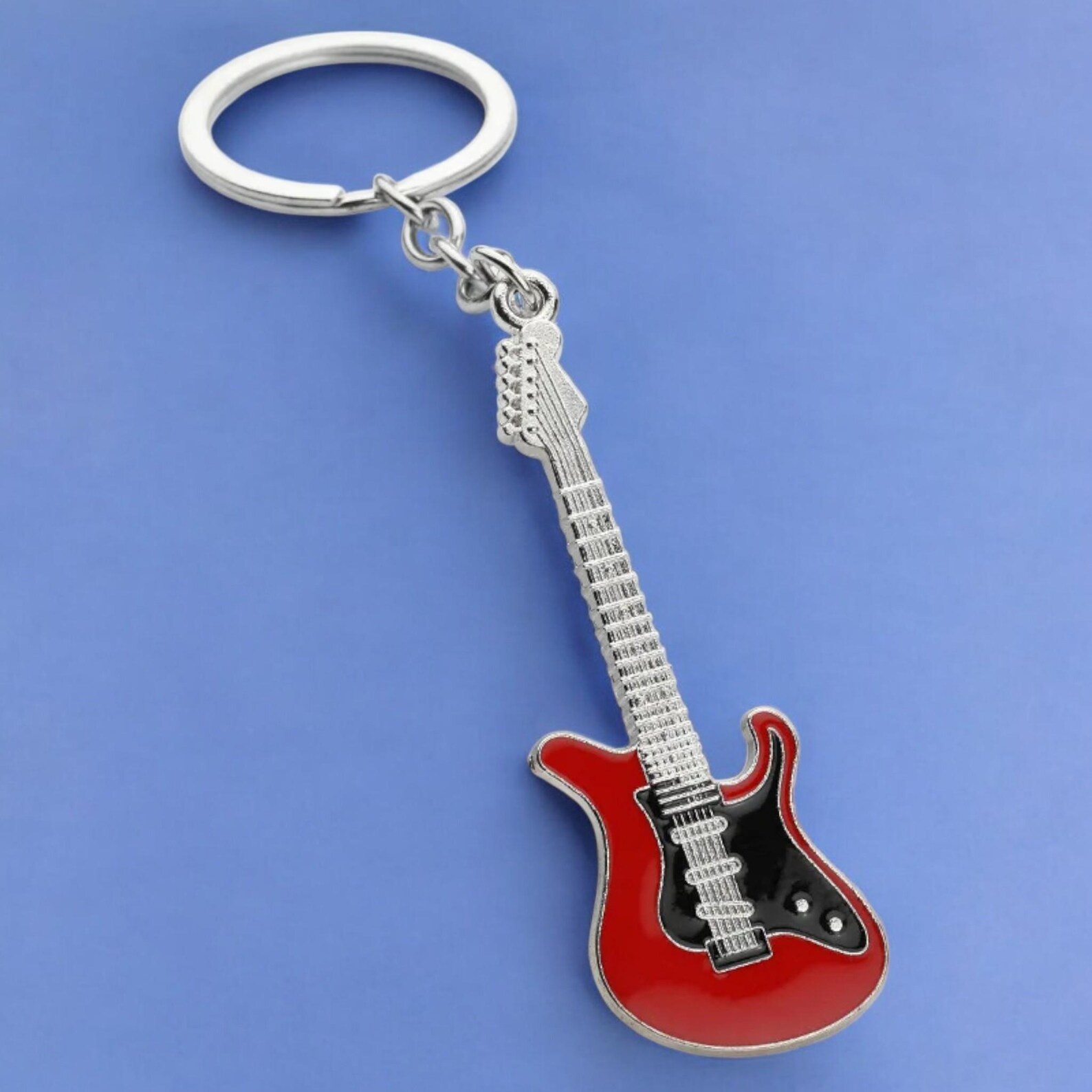 Guitar & Microphone Keychain: Y2K Punk Rock Music Lover Gift - Etsy