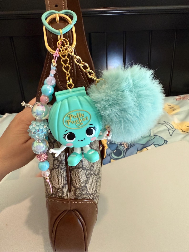 Polly Pocket Bag Charm, 90s Nostalgia Keychain, Vintage Toy Inspired ...