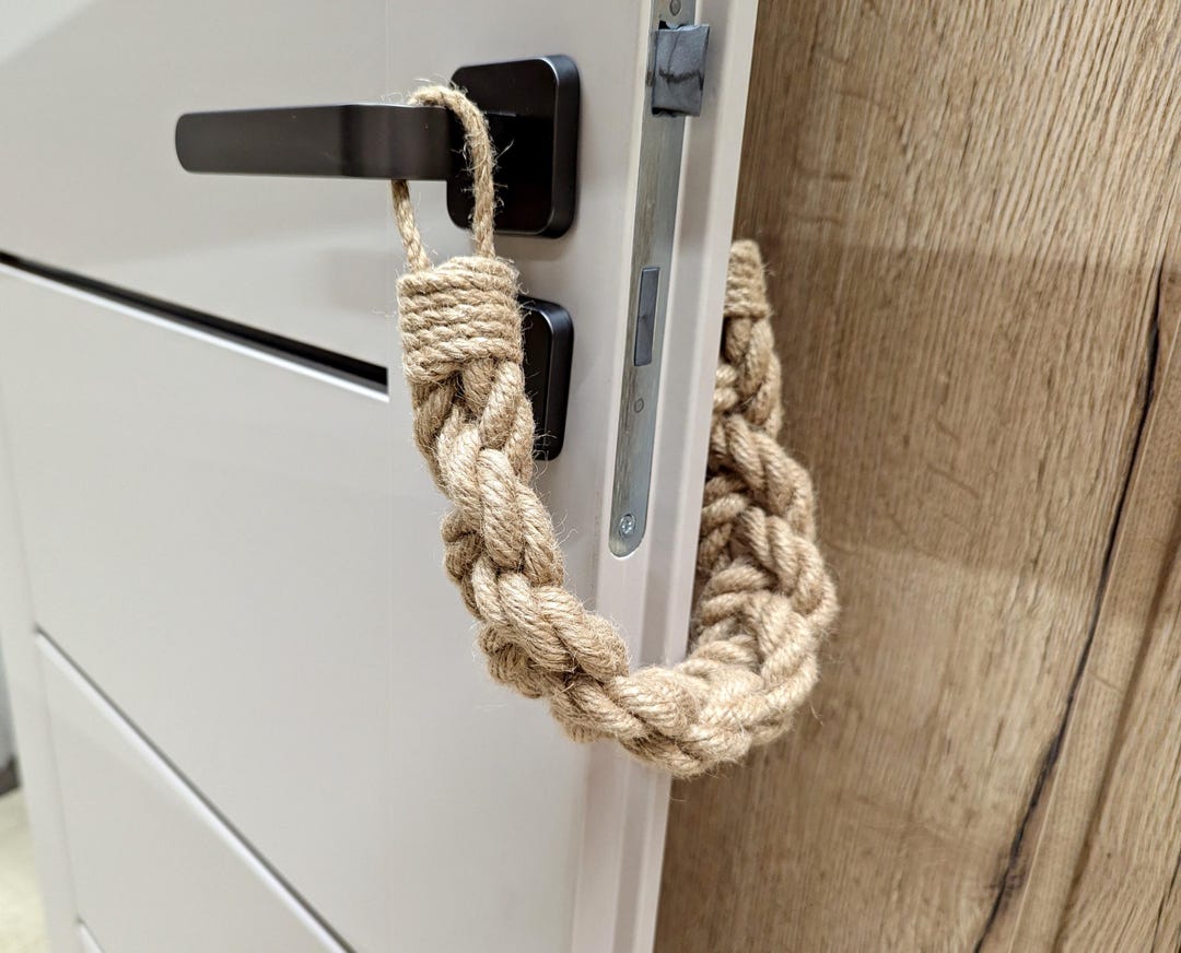 Rope Door Stopper - Weaving of Three Jute Ropes - Decorative Home ...