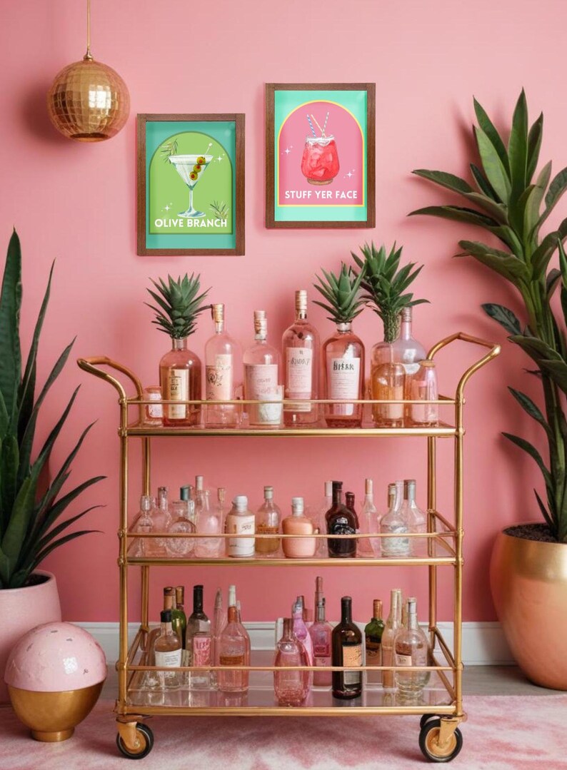 Rutgers Bar Themed Wall Art, Posters for Bar Cart, Rutgers University ...