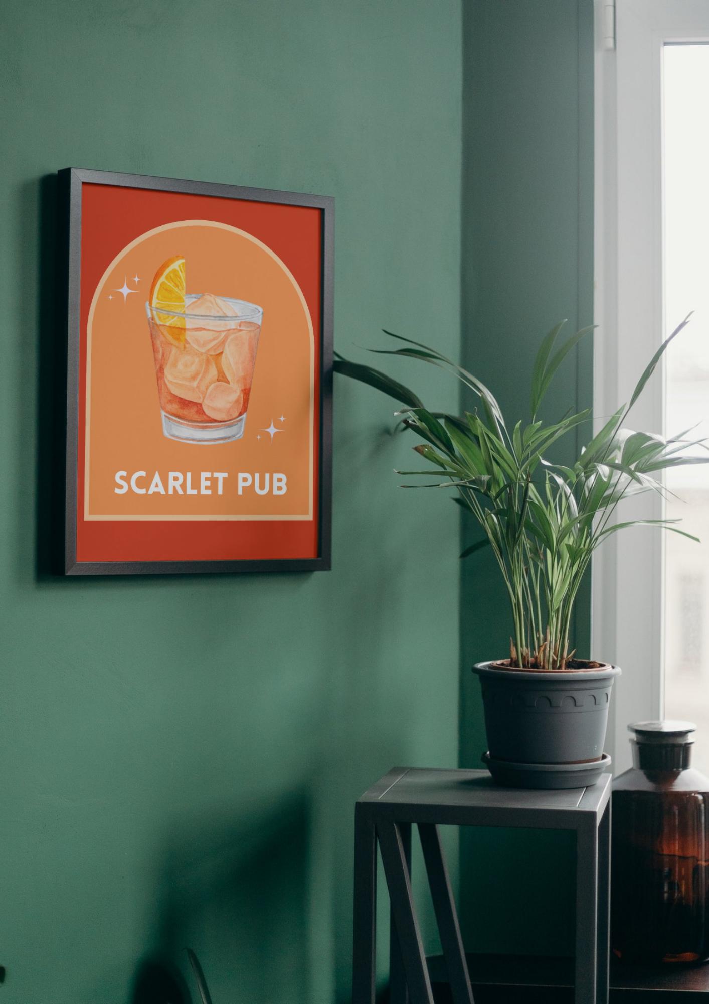 Rutgers Bar Themed Wall Art, Posters for Bar Cart, Rutgers University ...