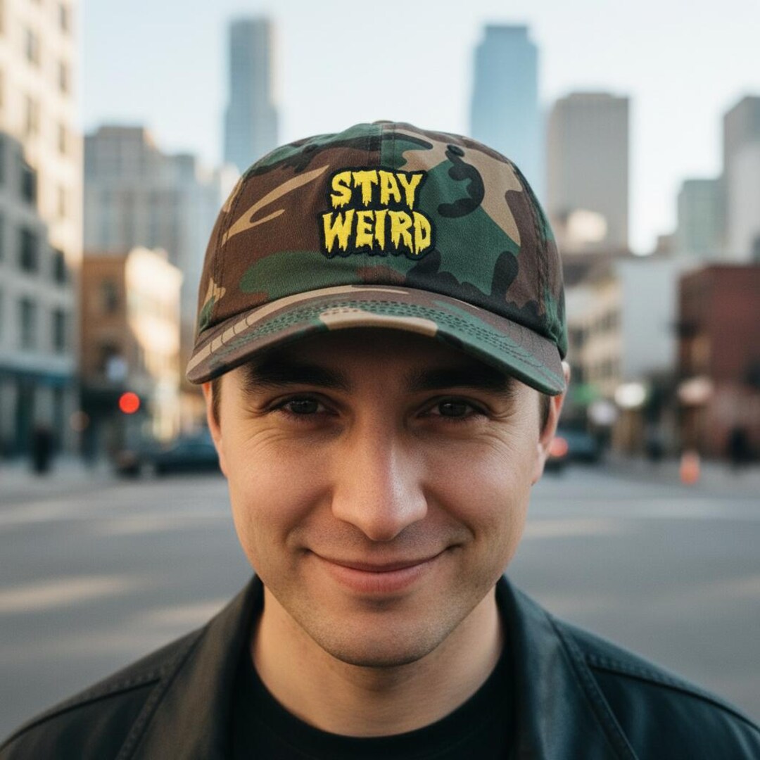 Stay Weird Hat • Weirdcore Dad Cap • Alt Aesthetic Embroidered Cap ...