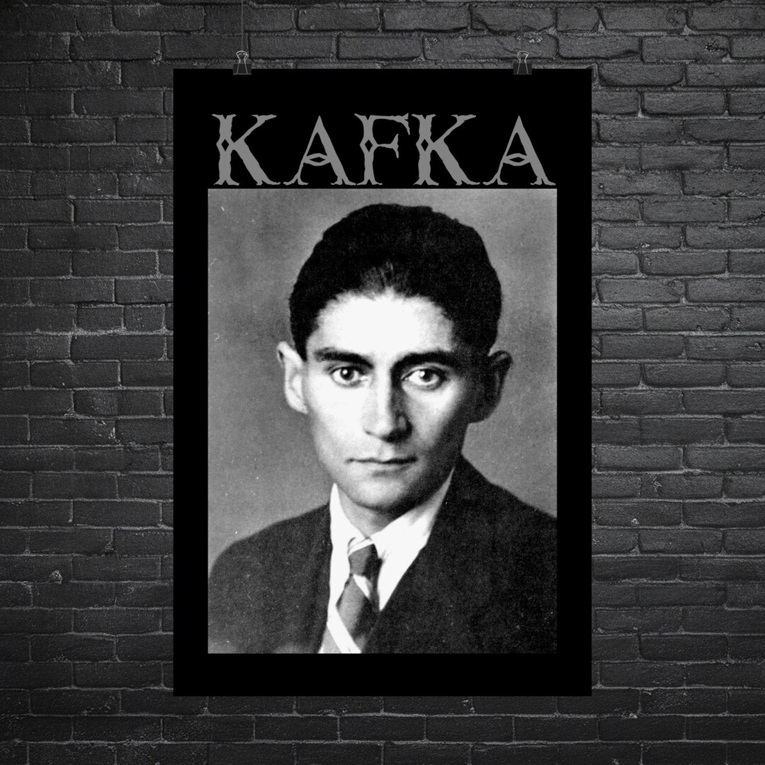 Franz Kafka Wall Art Literary Decor, Framed Poster or Canvas, Vintage ...