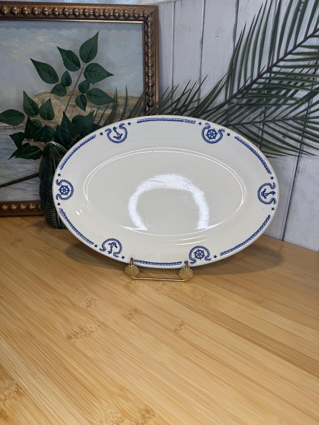 Vintage Wallace China Restaurant Ware Nautical Platter - Etsy