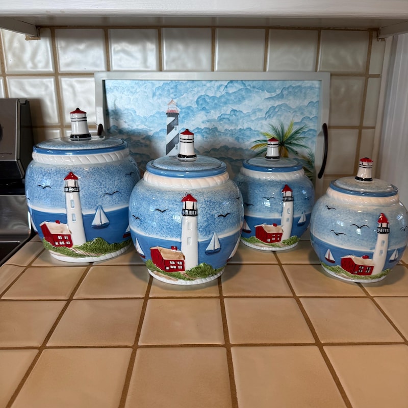 Vintage Canister Set - Etsy