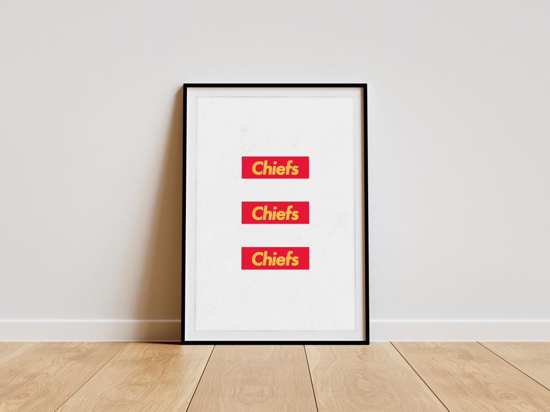 Supreme Inspired Chiefs Box Logo Poster / Digital Prints / Download ...