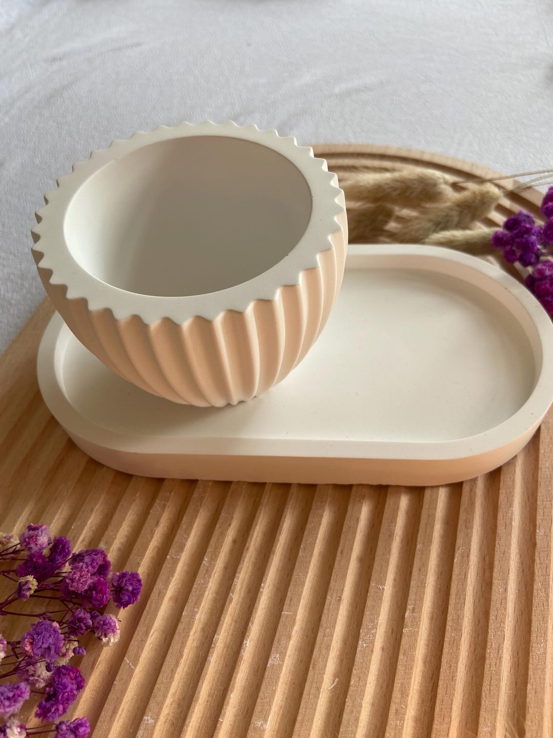 Decorative Plate With Bowl - Ceramic - Tray - Raysin - Gift Idea ...