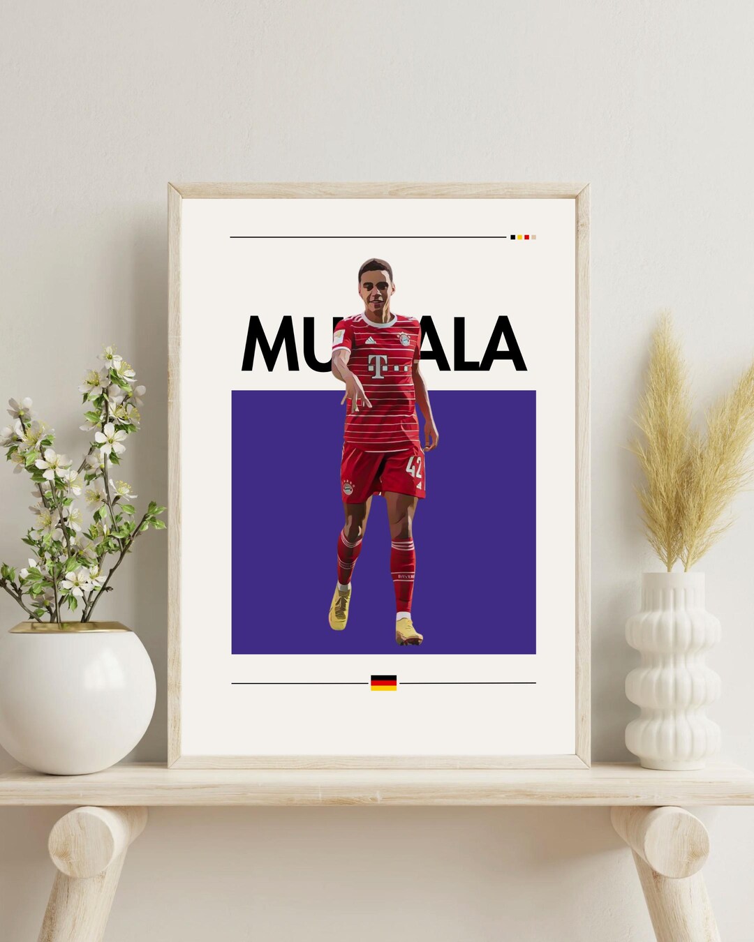 Jamal Musiala Bayern Munich Football High Quality Poster A3 297x420 - Etsy