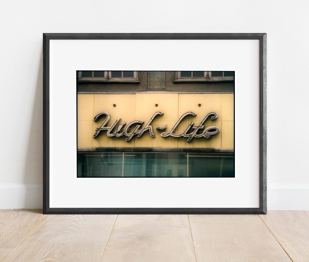 High Life Signage, Lisbon 1997. Vintage Color Film Fine Art Street ...