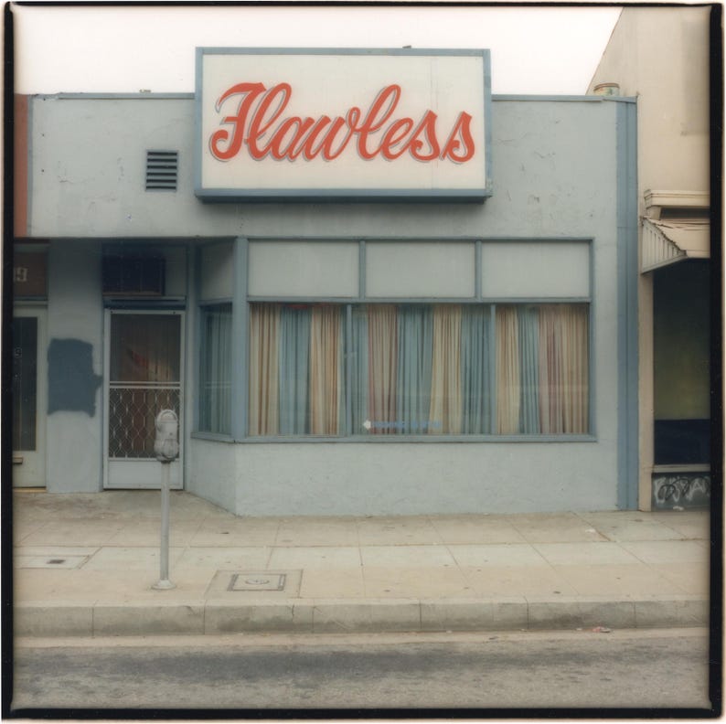 Flawless Signage in Los Angeles 1982. Color Film Fine Art Street ...