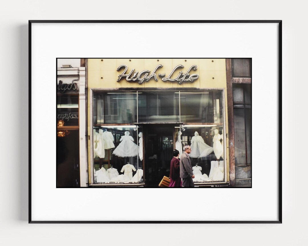 High Life Store Front, Lisbon 1997. Vintage Color Film Fine Art Street ...