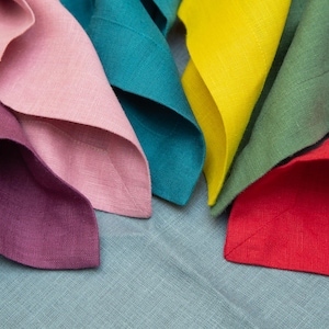 Linen Napkins Bulk Varicolored Soft Cloth - Linen Napkins Custom ...
