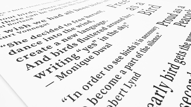 Bird Words | Printable Journal Quotes - Etsy