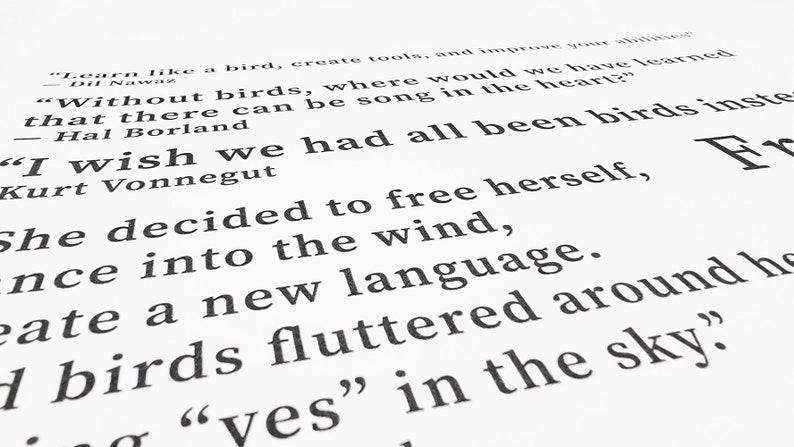 Bird Words | Printable Journal Quotes - Etsy