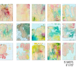 Printable Grungy Grid Journal Papers - Art Journal Printable - Junk ...