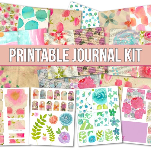 Printable Journal Kit Art Journal Printable Junk Journal - Etsy
