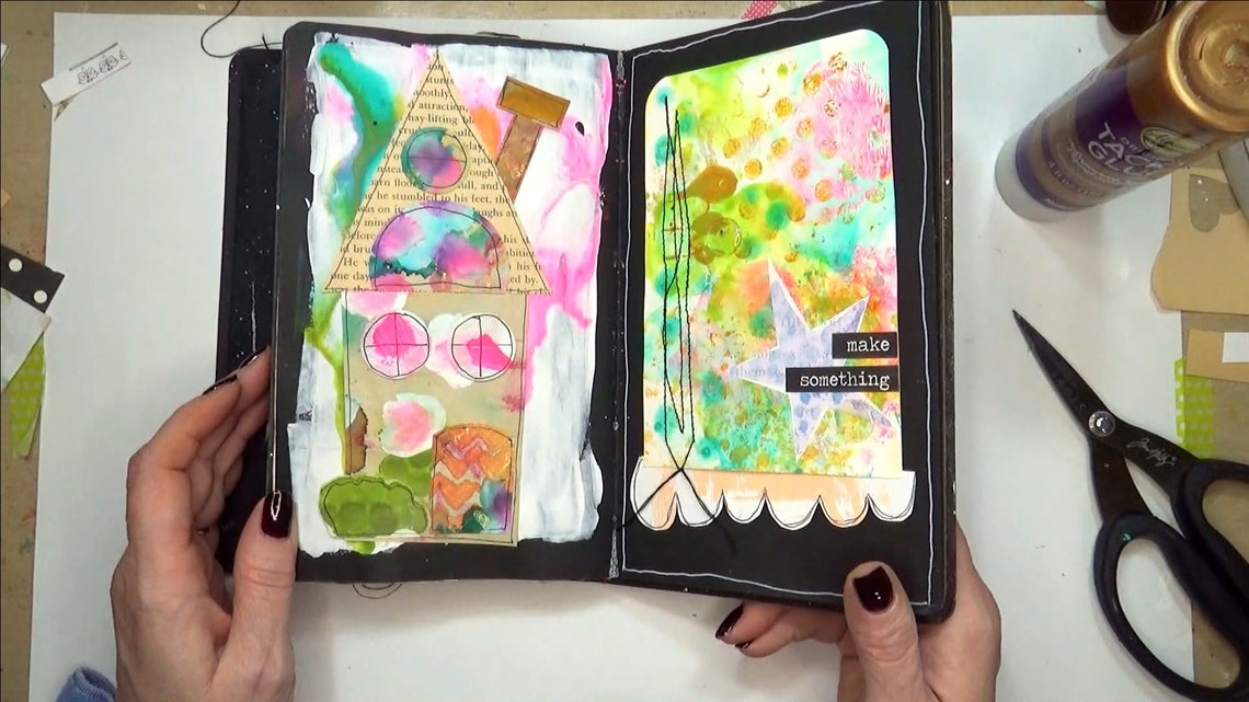 Scrappy Houses Art Journal Printables - Etsy