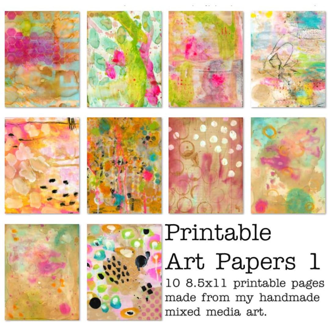 Art Papers 1: Mixed Media Journal (digital Download) - Etsy