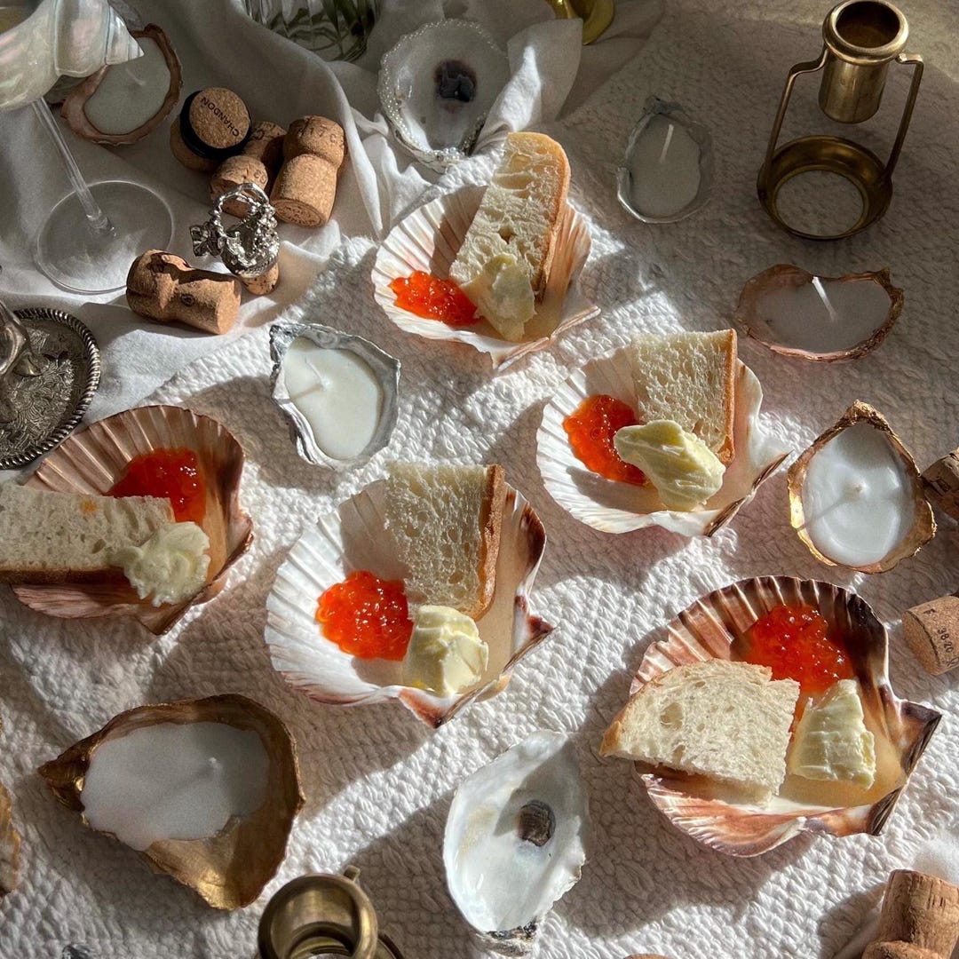 Wedding Table Decor•sea Shell Serving Trays•appetizer Trays・bridesmaid ...