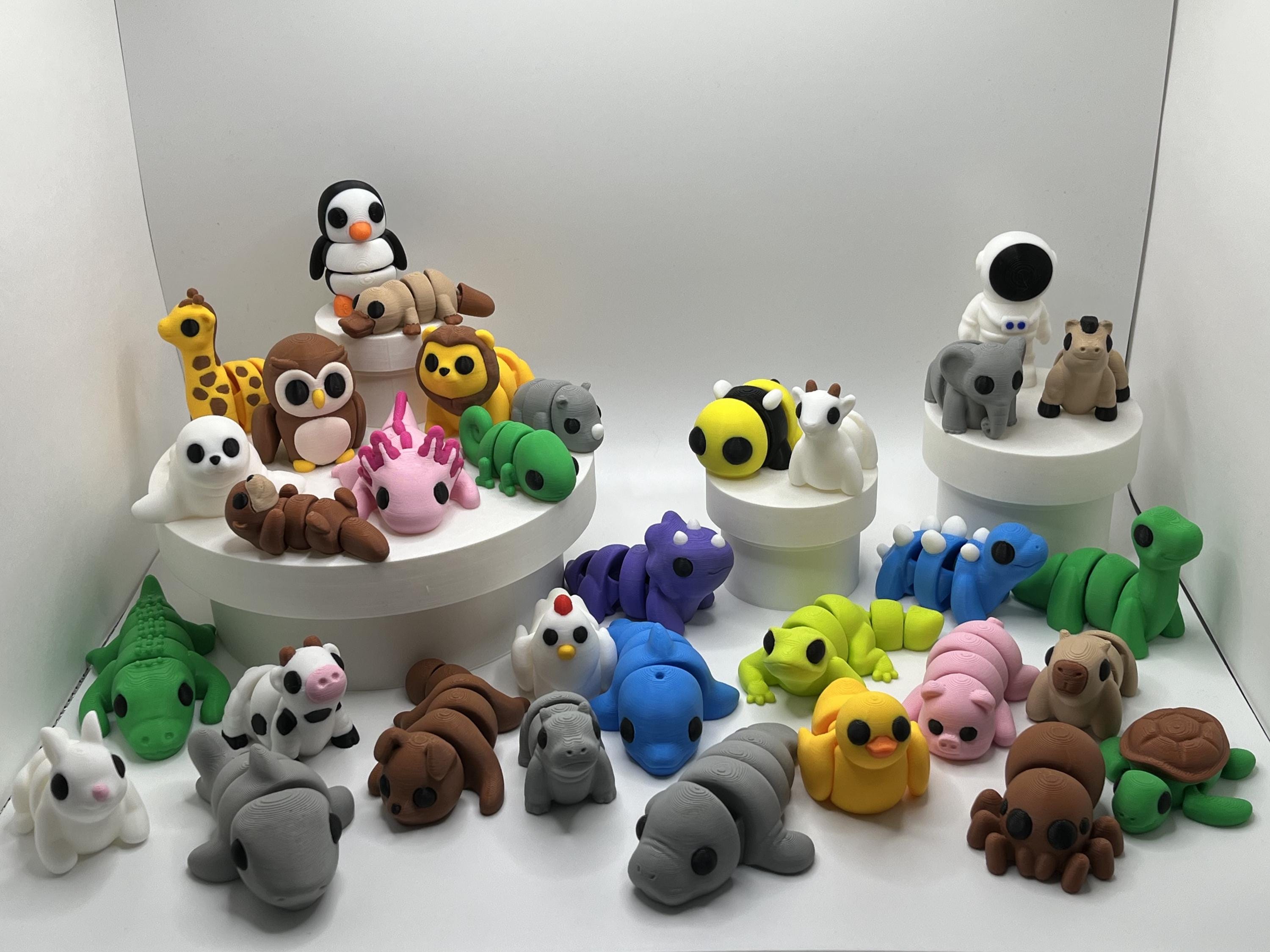 Little Critters | 3D Printed Articulated Animals, Shelf Sitters, Cute ...