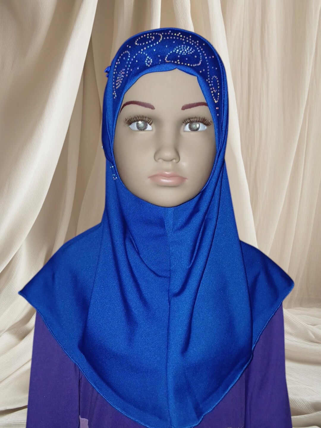 Girls' Polyester Hijab: School Head Covering, Ages 3-9 - Etsy