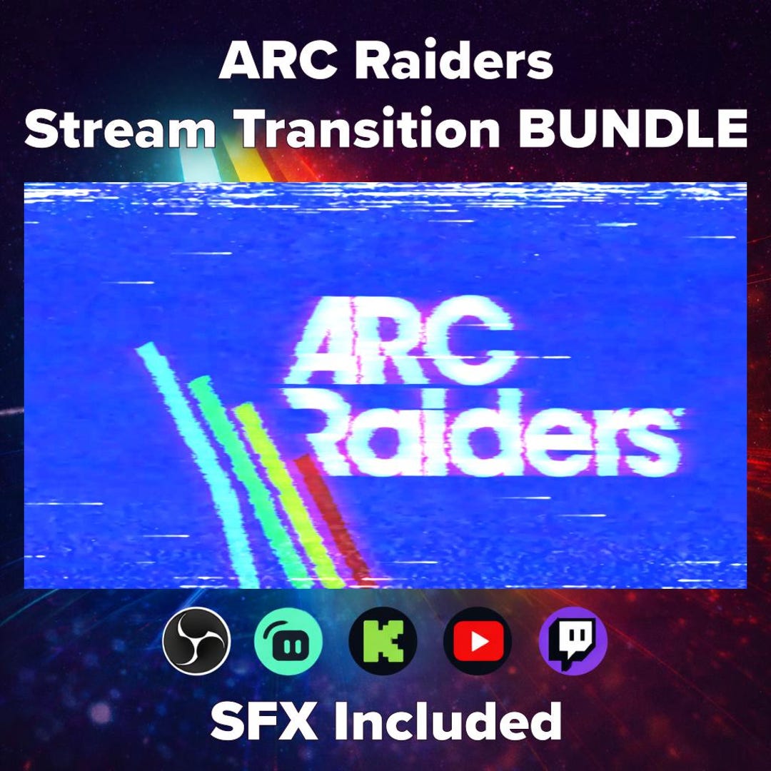 ARC Stream Transition Bundle | Animated Webm Overlay (digital Download ...