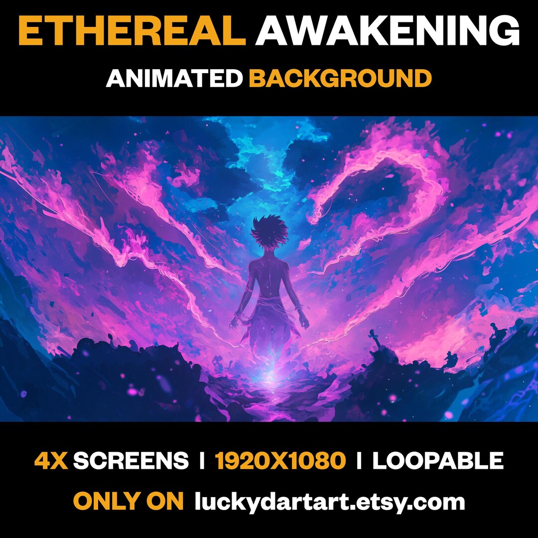 Animated Background | Ethereal Awakening | Ascension of the Soul | Lo ...