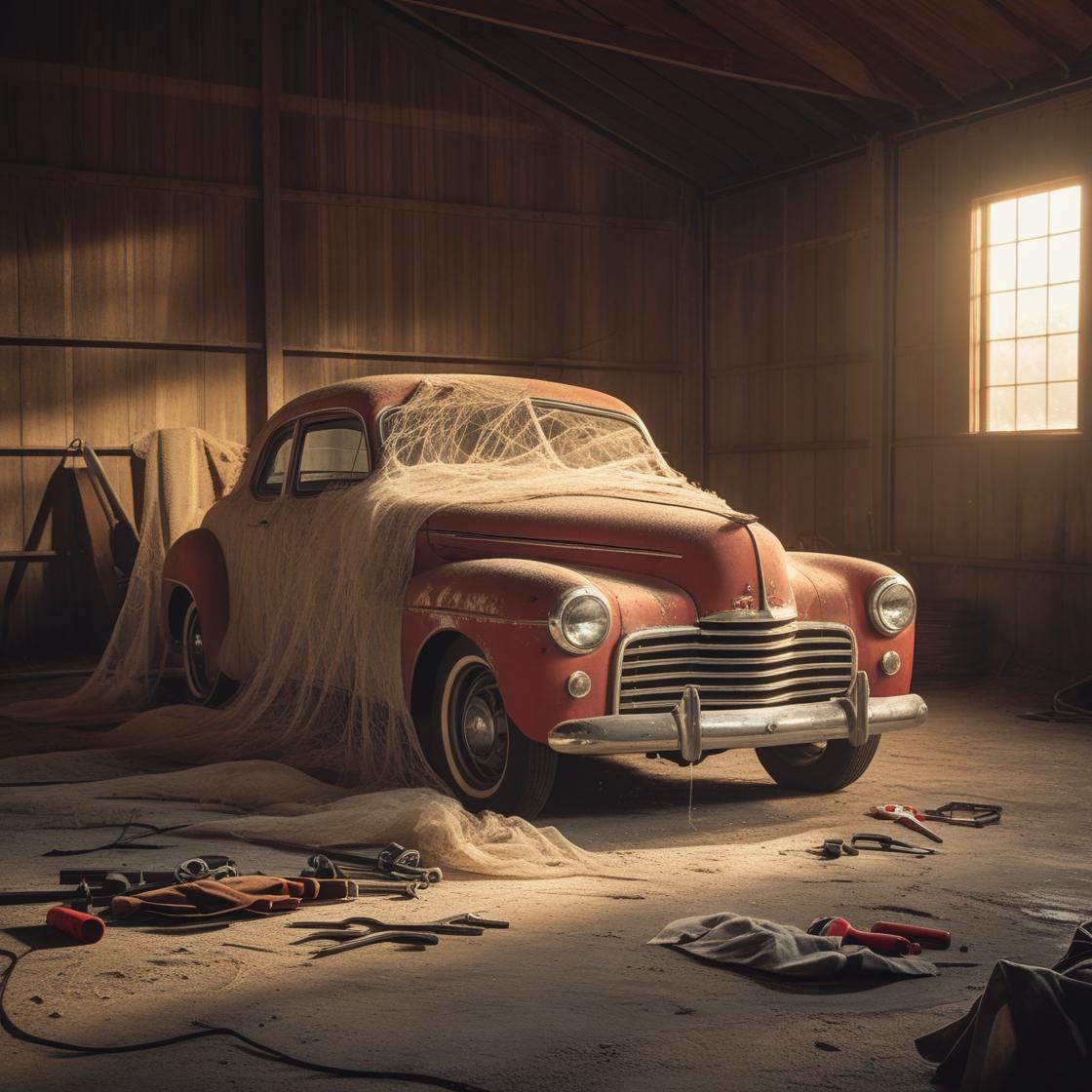 44 Classic Vintage Cars Covered in Moss, Stored in Rustic Garages - Etsy