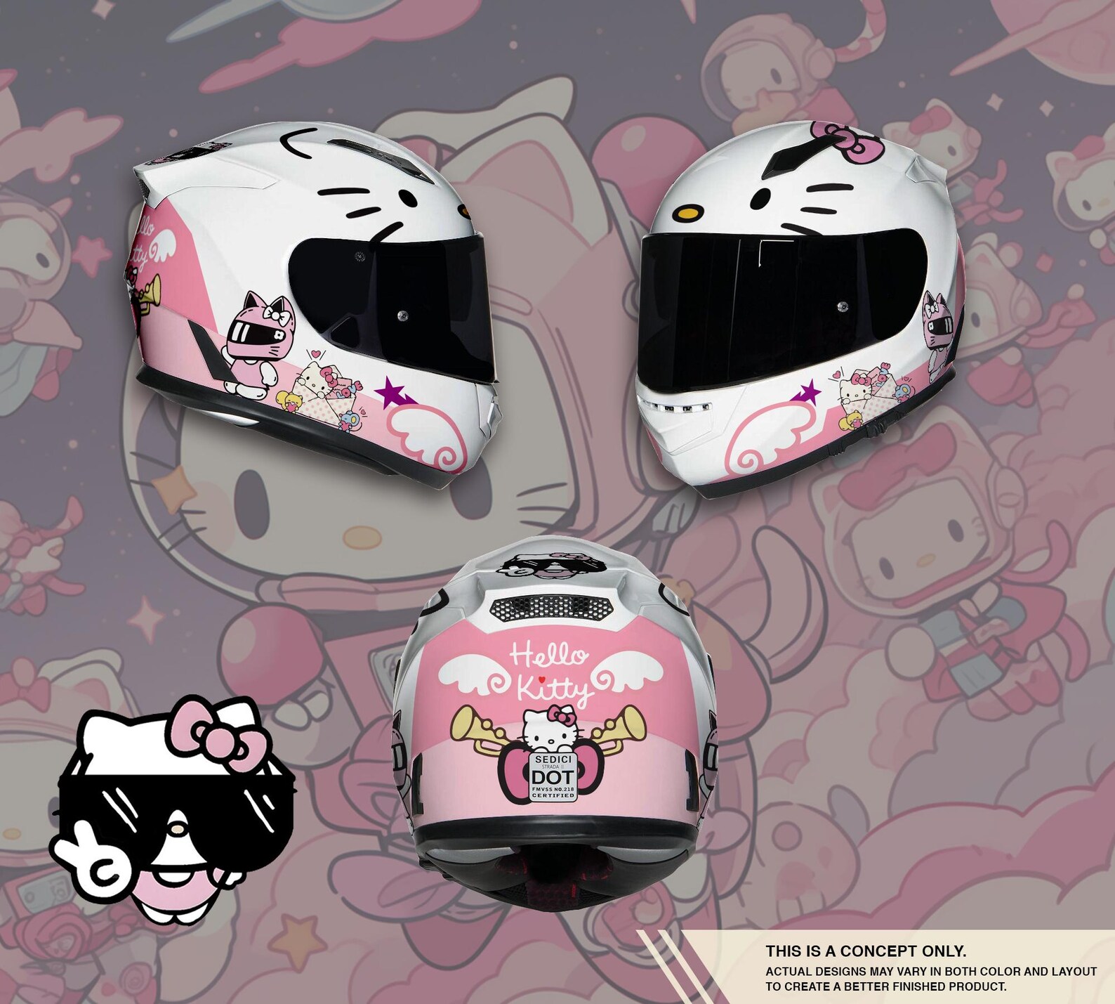 DIY Kawaii Friends Character Helmet Design Kit - Etsy