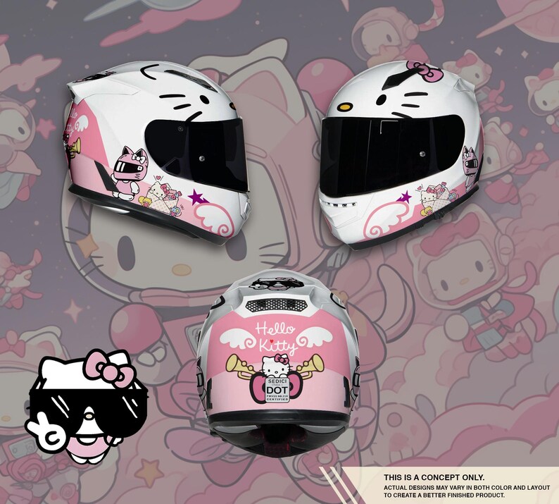 DIY Kawaii Friends Character Helmet Design Kit - Etsy