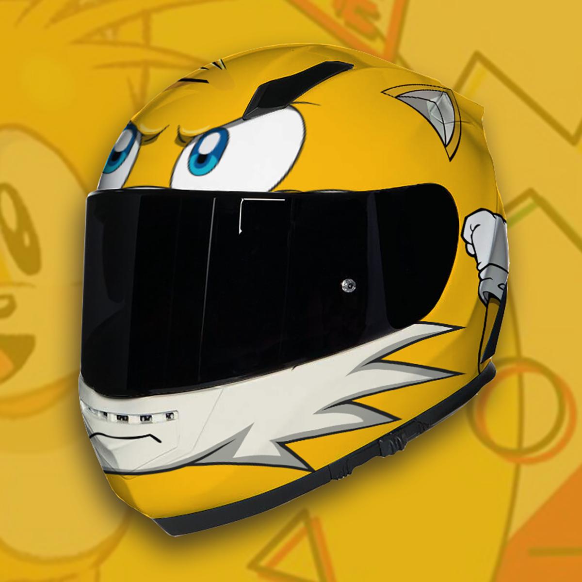 Tails the Fox Custom Character Motorcycle Helmets - Etsy