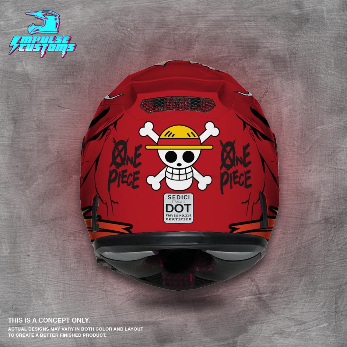 Monkey D. Luffy Custom Designed Motorcycle Helmet - Etsy