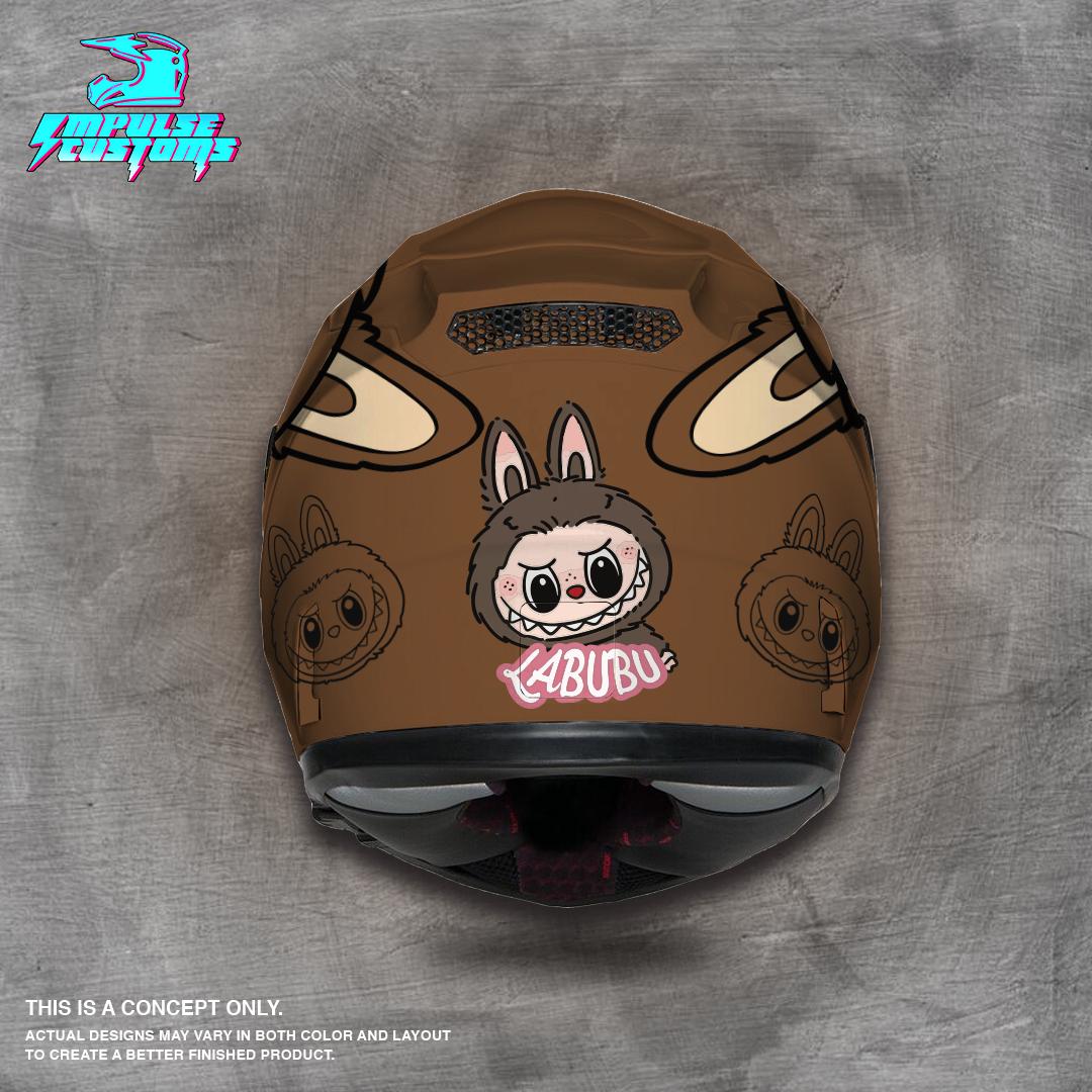 Labubu Custom Motorcycle Helmet Design - Etsy