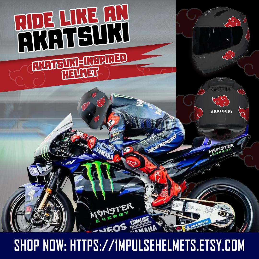Akatsuki - Naruto Custom Motorcycle Helmet Design - Etsy