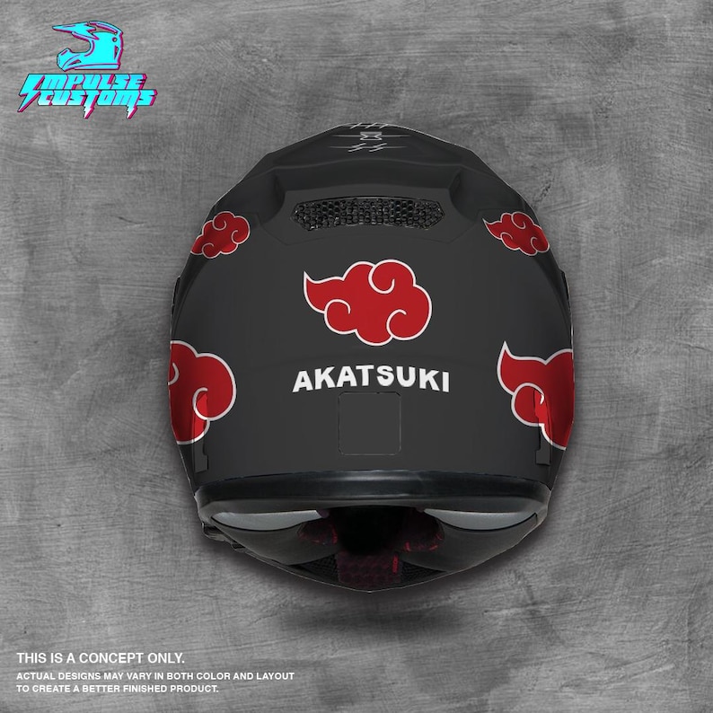 Akatsuki - Naruto Custom Motorcycle Helmet Design - Etsy
